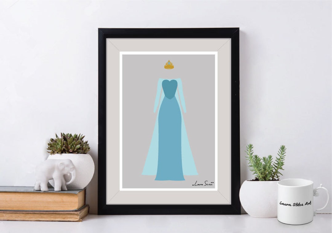 Disney's Princess Elsa Poster/print - Minimalist Elsa Frozen Anna ...