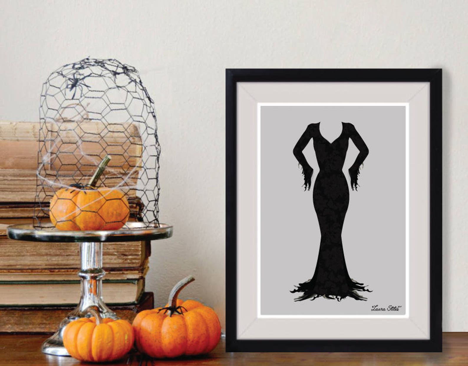 Morticia Addams Poster/print Minimalist the Addams Family | Etsy