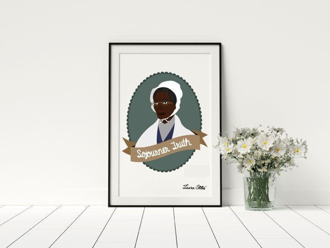 Sojourner Truth Portrait Illustrations - First Women History Sojourner ...