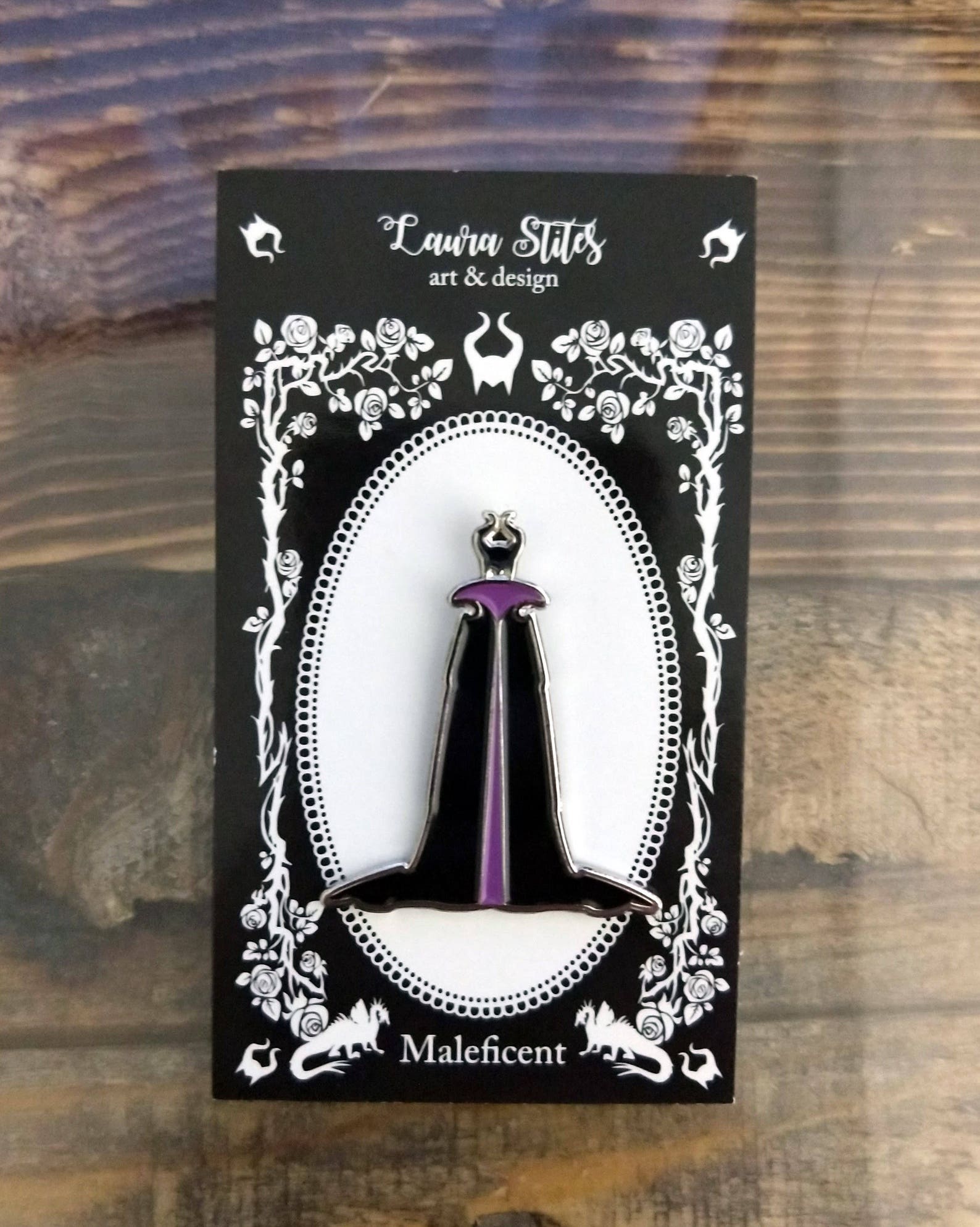 Disney's Maleficent Fantasy Pin Minimalist Sleeping - Etsy