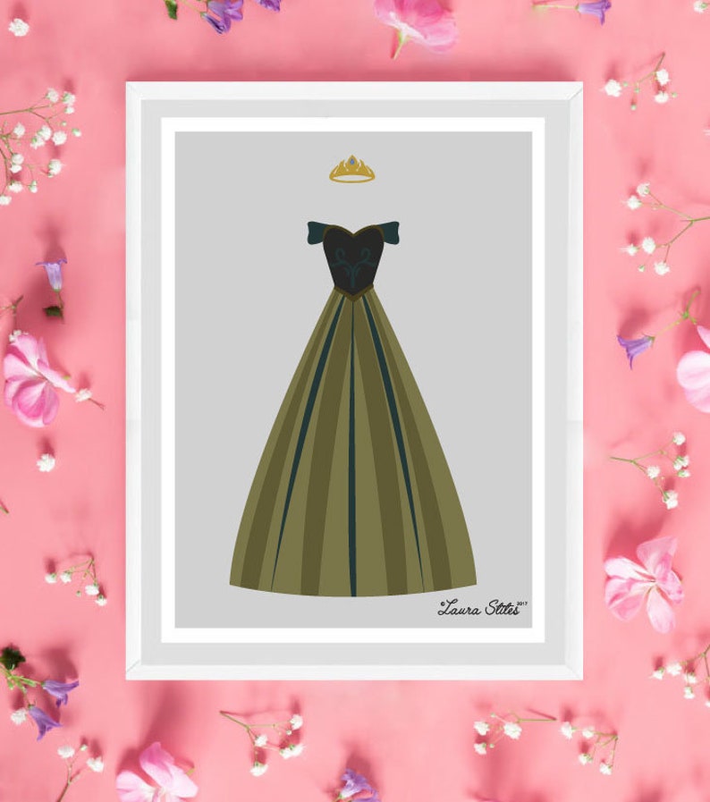 Disney's Princess Anna Poster/print Minimalist Anna - Etsy