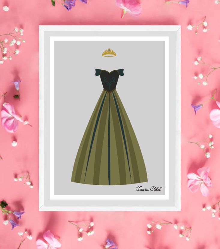 Disney's Princess Anna Poster/print Minimalist Anna - Etsy