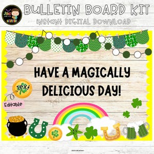 Lucky Charms,st. Patrick’s Day,march Bulletin Board Kit, Door Decor ...