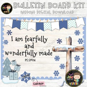 Christmas Christian Bulletin Board Bible Verse Winter Church Religious ...