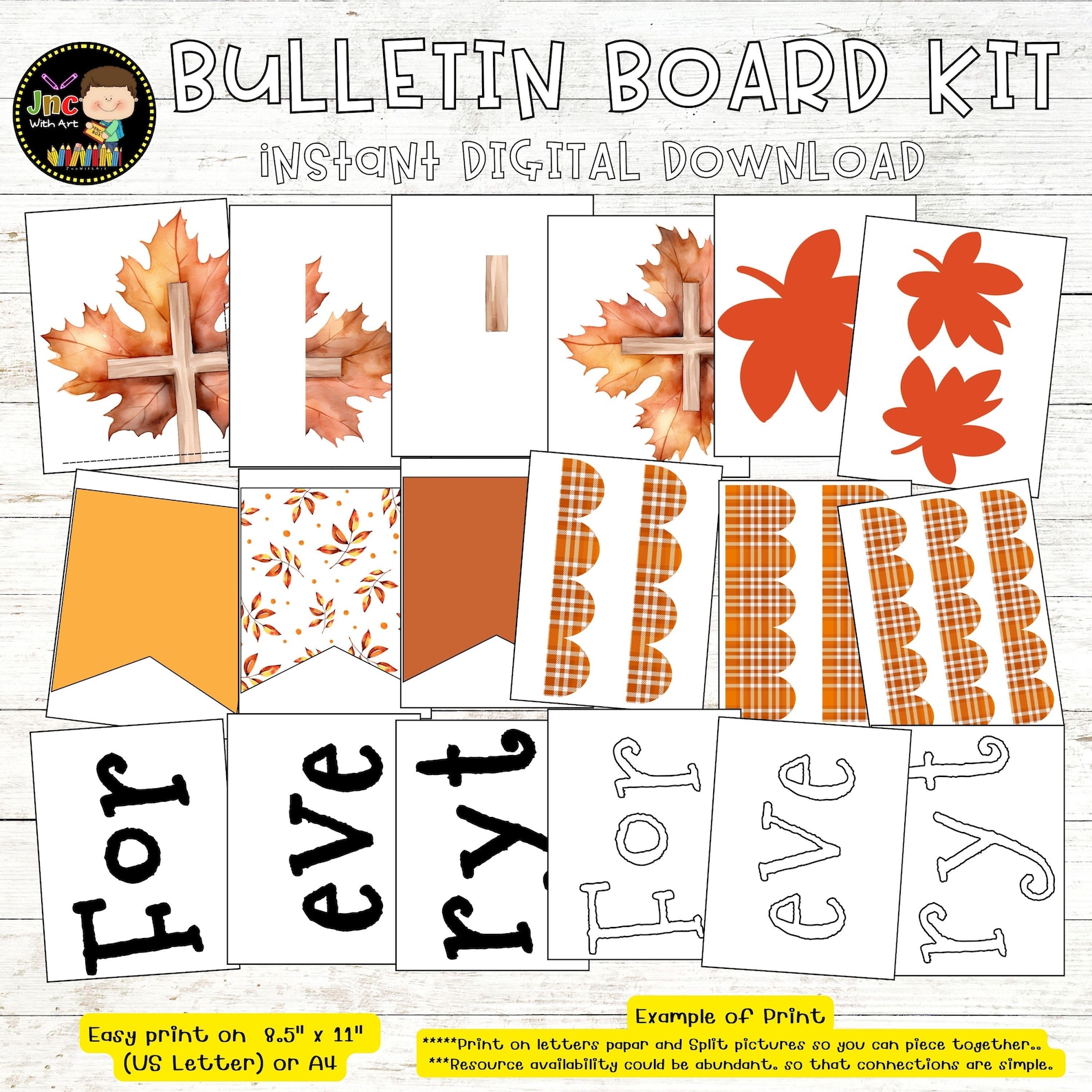 Fall Christian Bulletin Board Thanksgiving Church Religious Editable - Etsy