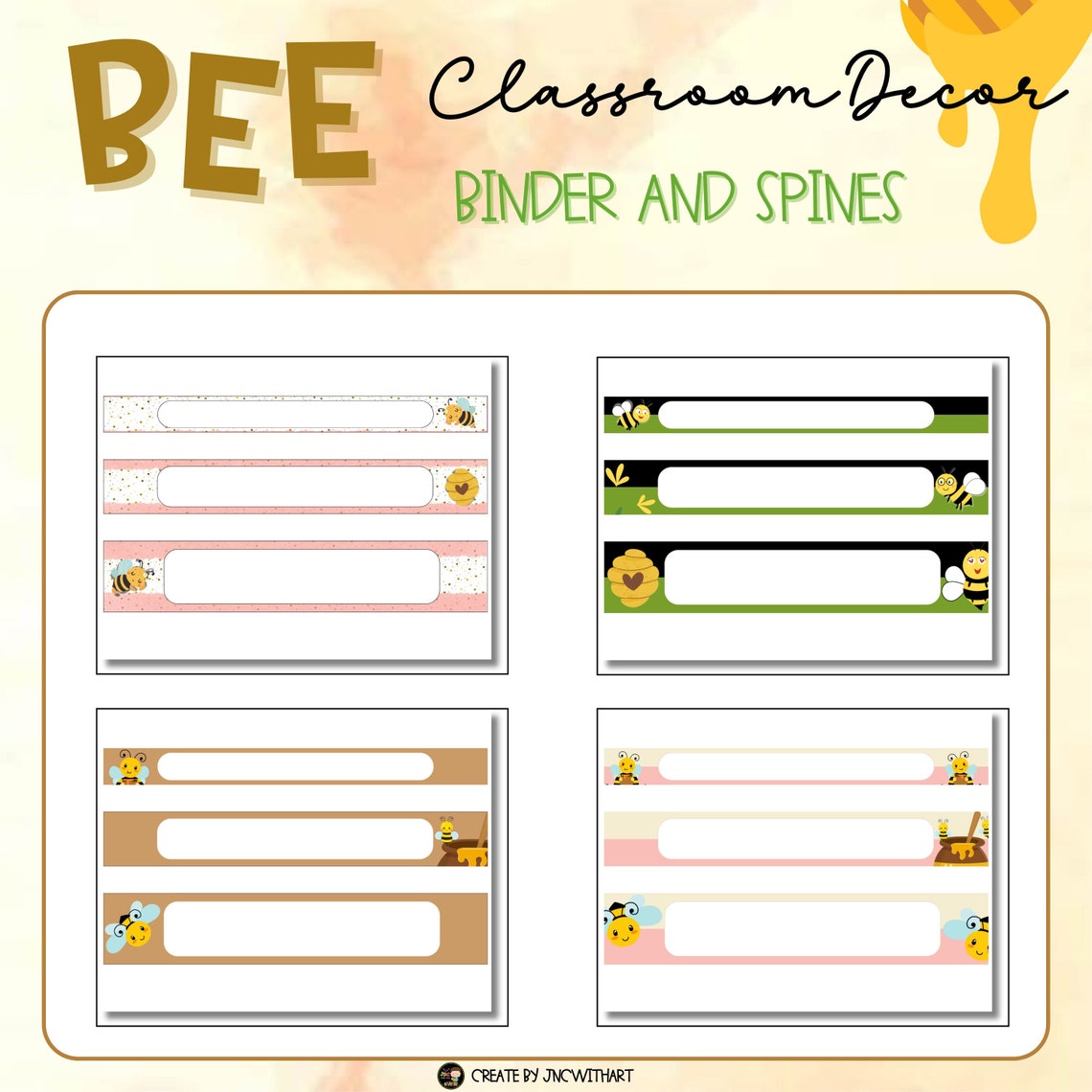 Bee Themed Classroom Decor Bundle Printable Back to School Classroom ...