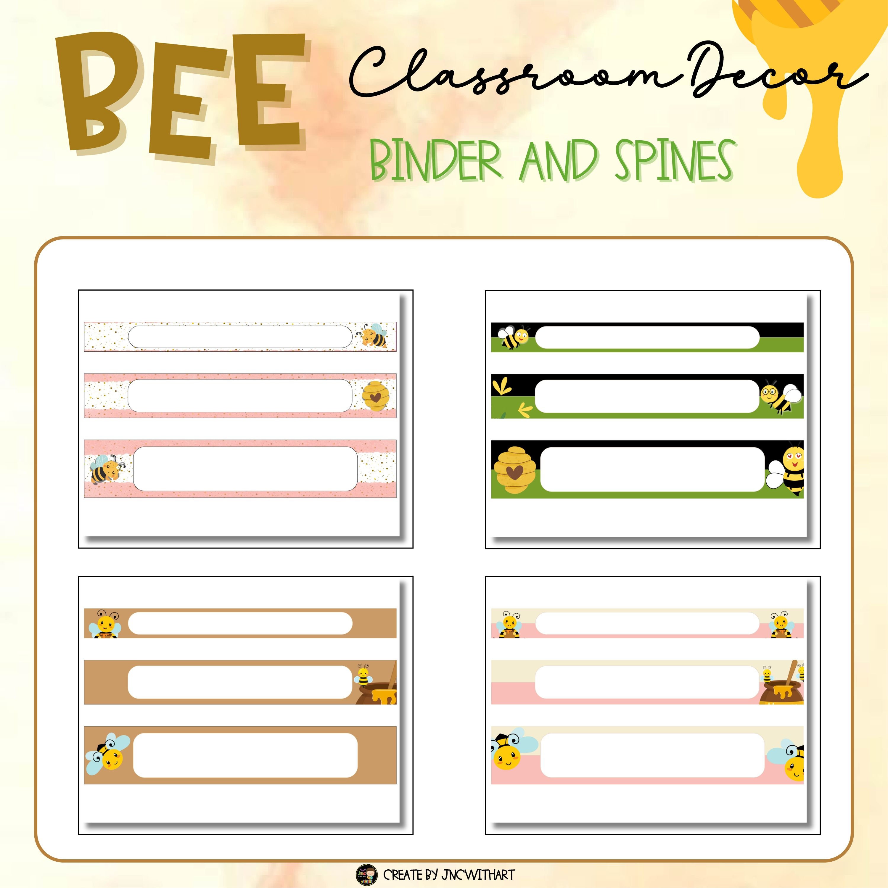 Bee Themed Classroom Decor Bundle Printable Back to School Classroom ...