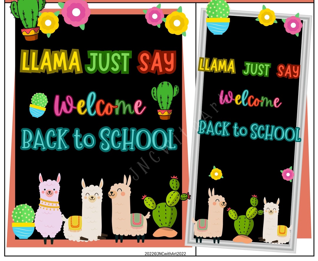 Llama Bulletin Board Kit Summer Back to School Door - Etsy