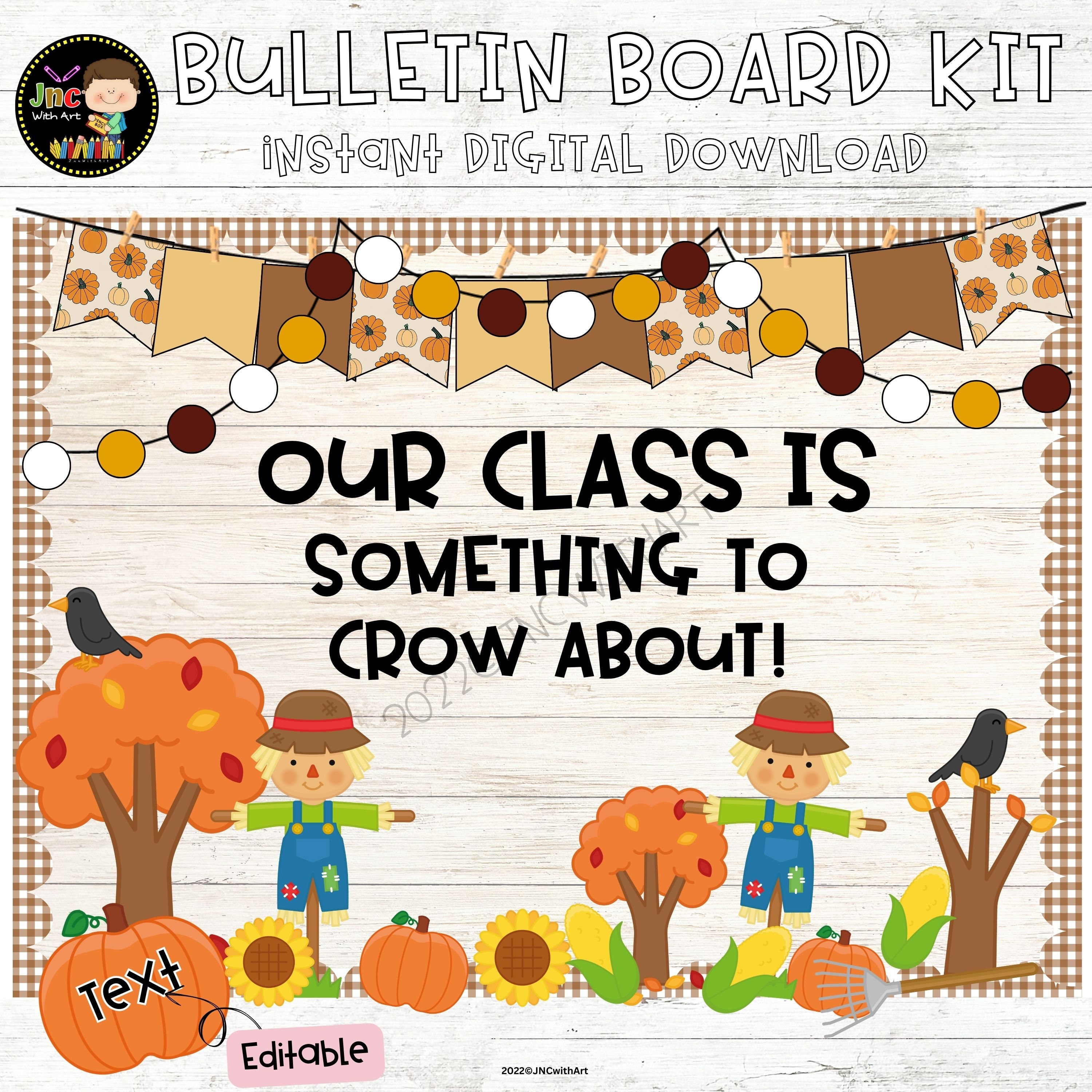 Happy Harvest Bulletin Board Kit We Love Fall Most All Door Decor Sep ...