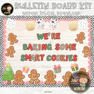 Christmas Bulletin Board Kit OH SNAP We're Smart Cookie Door Decor ...