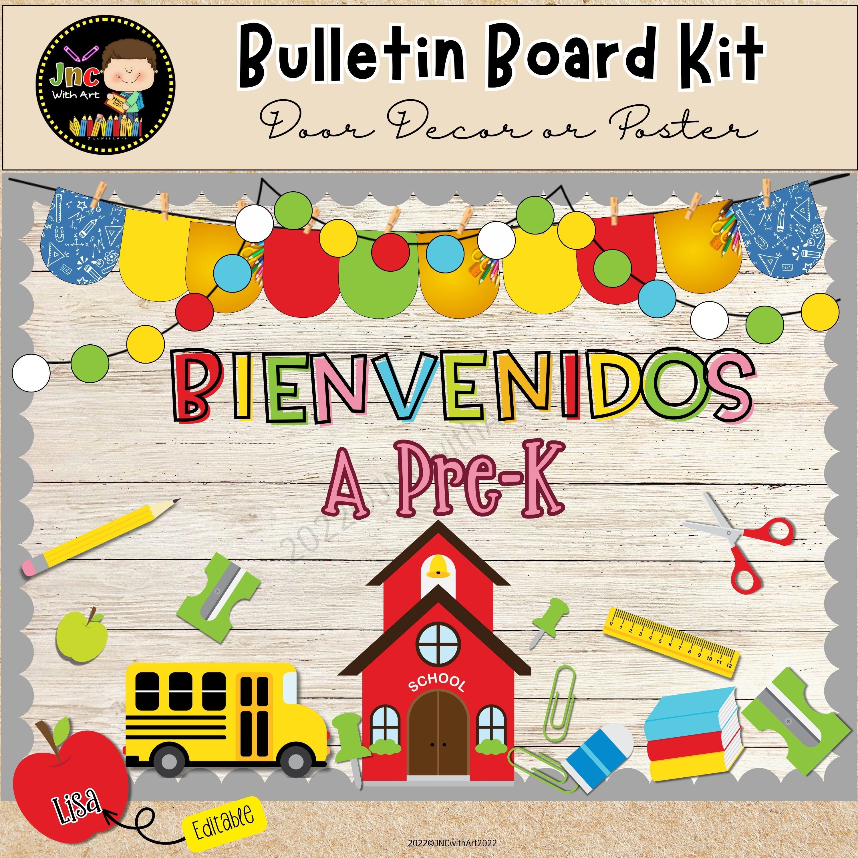 Back to School Bulletin Board Kit, Door Decoration, Spanish,august ...