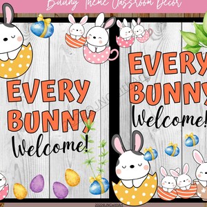 Easter Bulletin Board Ideas Spring Door Decorations Editable - Etsy