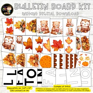 Reading Thanksgiving Bulletin Board Kit Fall Library Autumn Books ...
