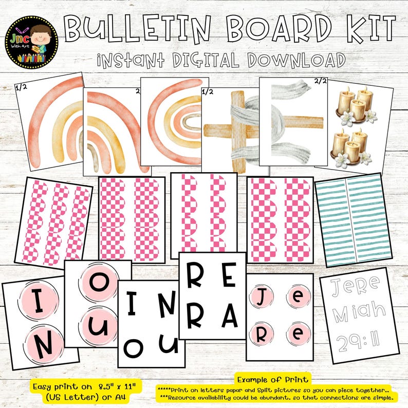 In Our Loving Jesus Era Bulletin Board Christian Door Kit Bible Verse ...