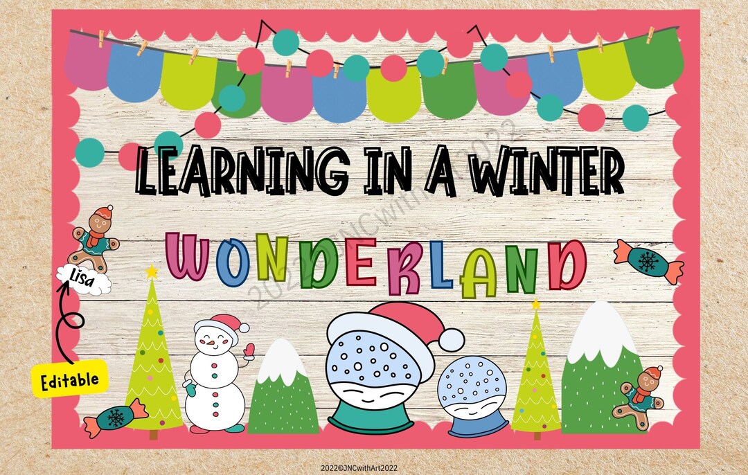 Winter Snow Globe Bulletin Board Ideas Door Decoration - Etsy