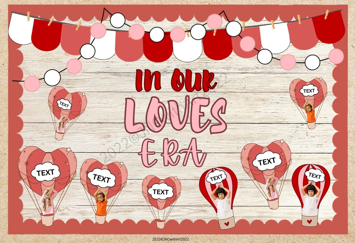 Valentine's Day Bulletin Board Kit, in Our Loves ERA, Door Decor ...