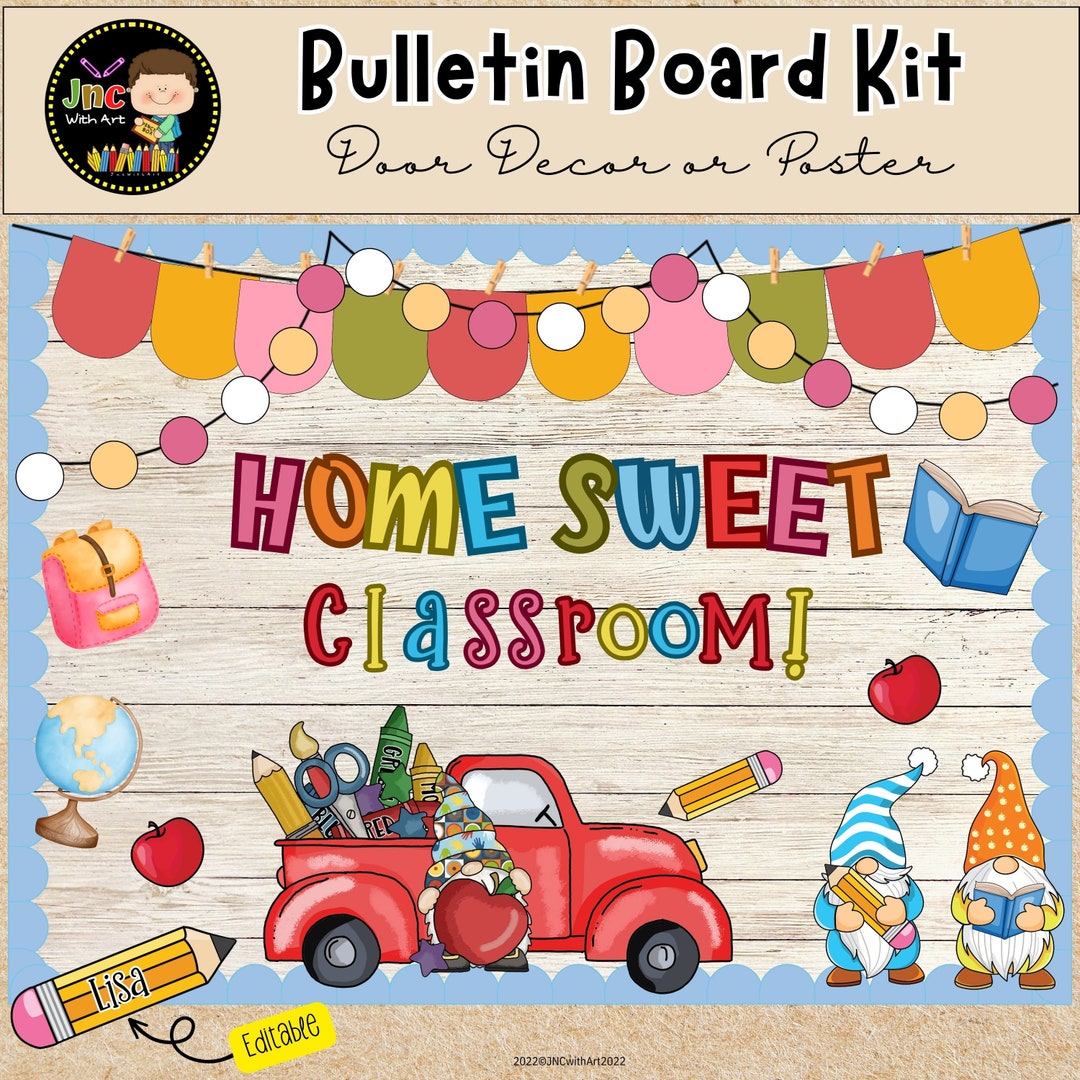Welcome Back to School Bulletin Board for School, Door Decoration, Fall ...