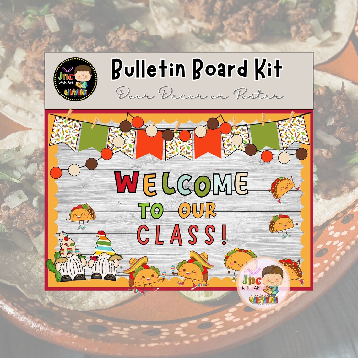 TACO 'bout a Great Staff Bulletin Board Ideas Door Decoration Kit ...