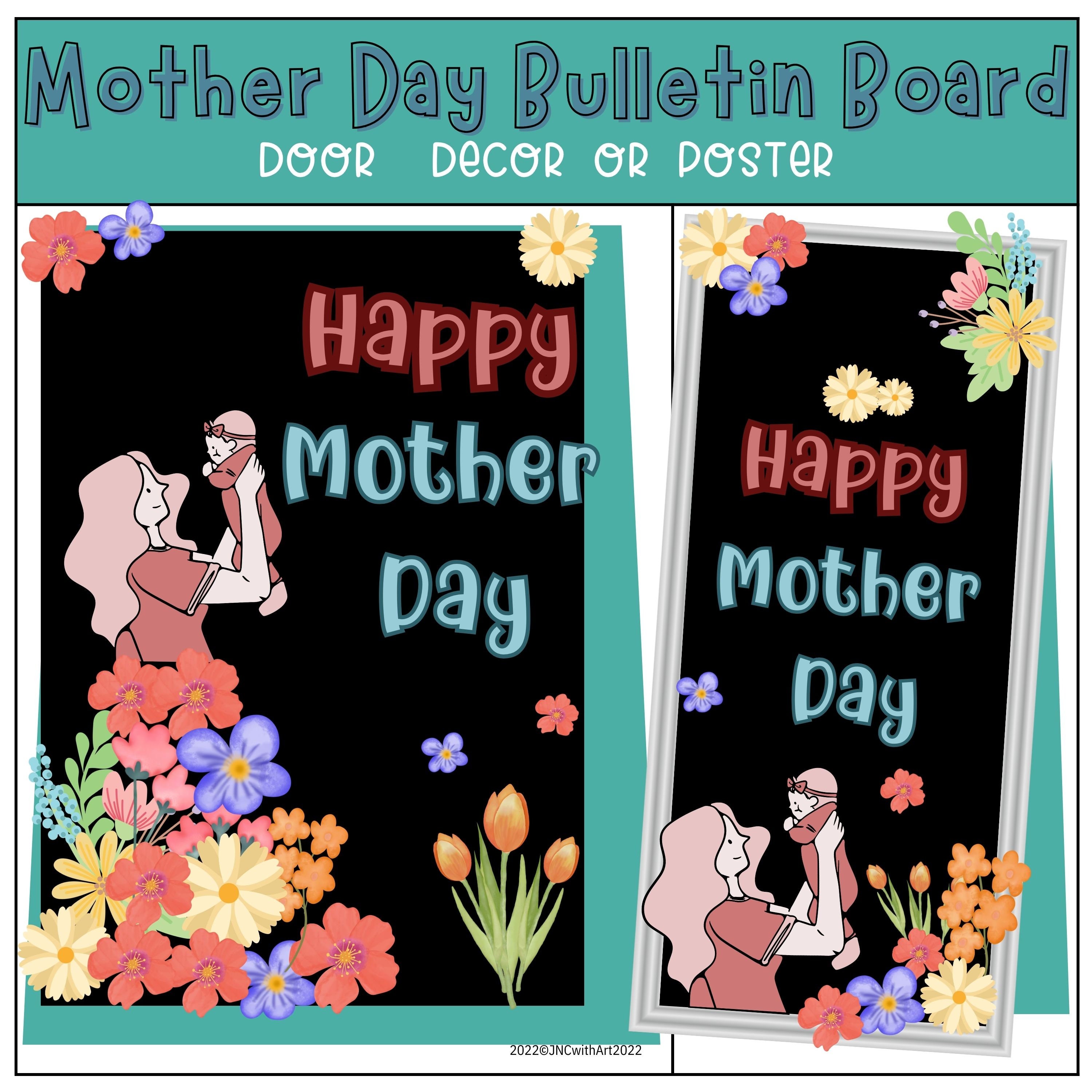 Mothers Day Bulletin Board Ideas for Preschool Kindergarten, Door Decor ...