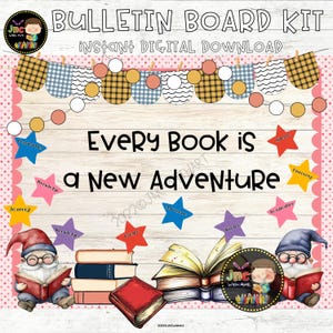 Library Bulletin Board Kit Get Lost in the Magic Books Classroom Decor ...