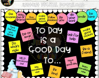 Bulletin Board Kit: Today is a Good Day To... - Etsy