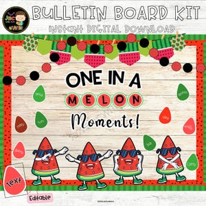 Watermelon Bulletin Board Kit | Classroom Door Decor | Summer Theme ...