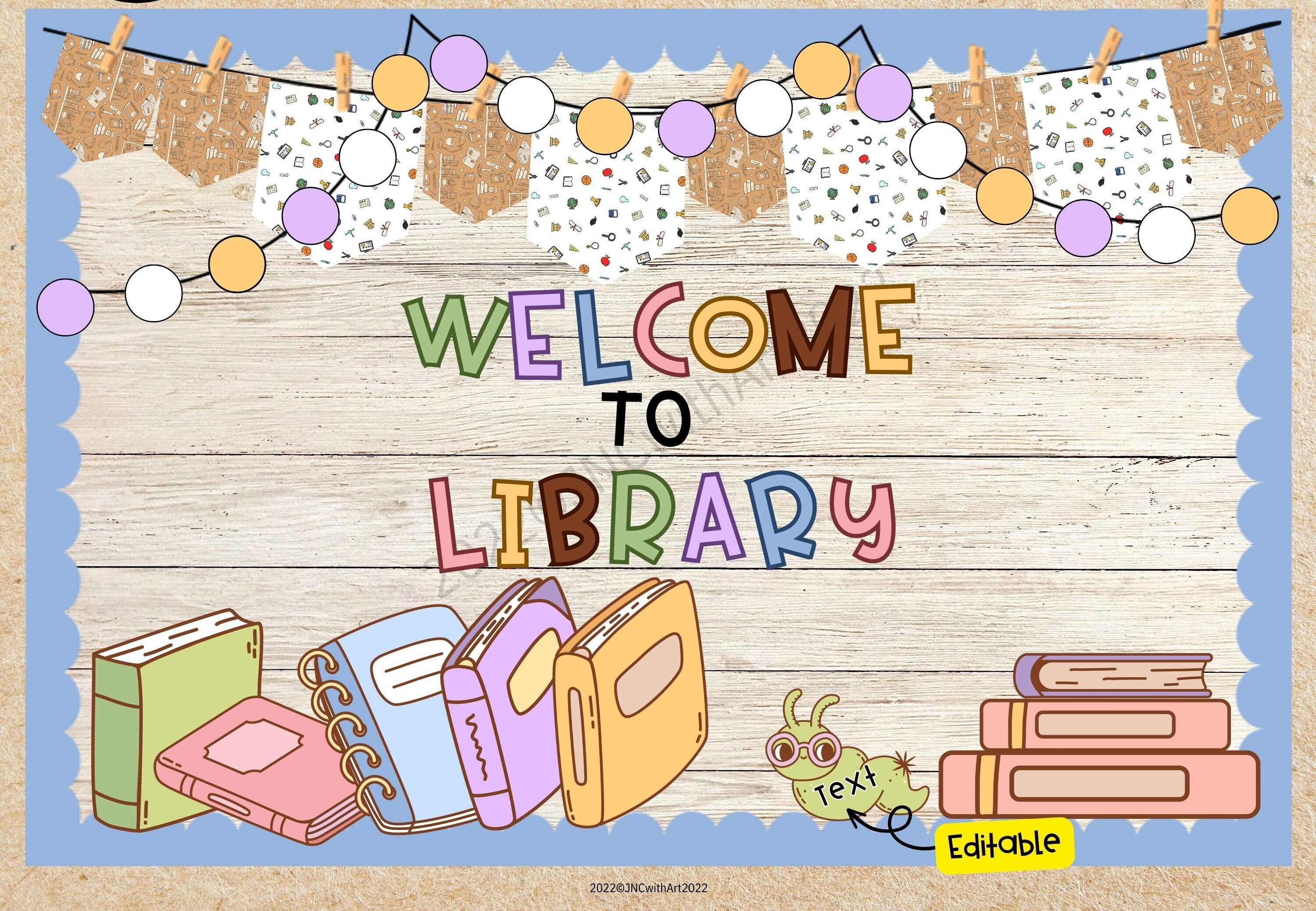 Reading or Library Bulletin Board Kit, Groovy Classroom Door Decoration ...