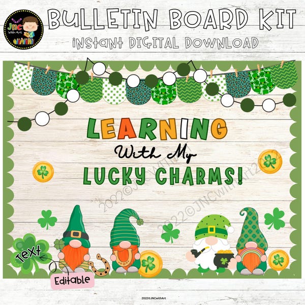 St Patricks Bulletin - Etsy