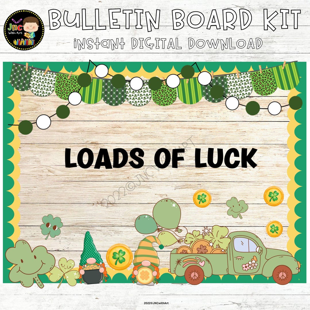 Groovy St.patrick's Day Bulletin Board Kit, Classroom Decorations, Door ...