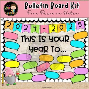 Back to School Bulletin Board Kit | Door Decor | Beginning of the Year ...