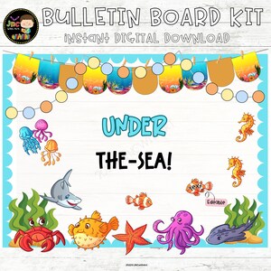 Under the Sea Bulletin Board Kit | Summer Classroom Decor | Editable ...