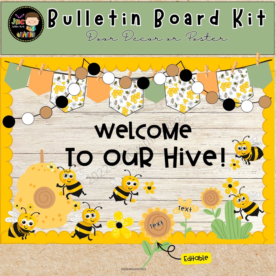 Bee Kind Bulletin Board Kit: Spring Classroom Decor (digital Download ...