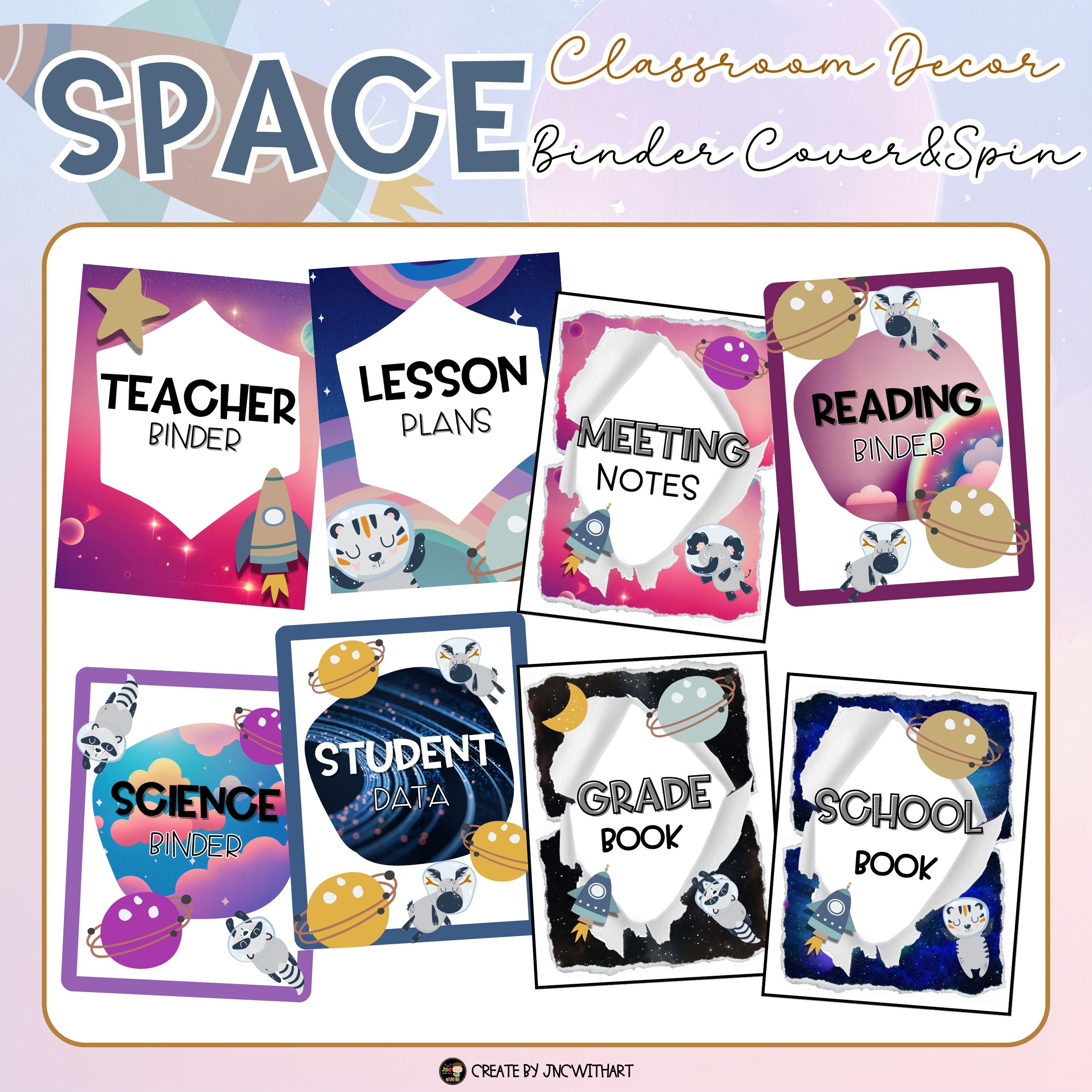 Space Themed Classroom Decor Bundle Printable Back to School Classroom ...