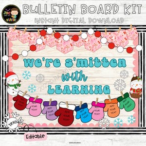 Winter is Sweet Bulletin Board Kit Snowflake Classroom Door Decor ...