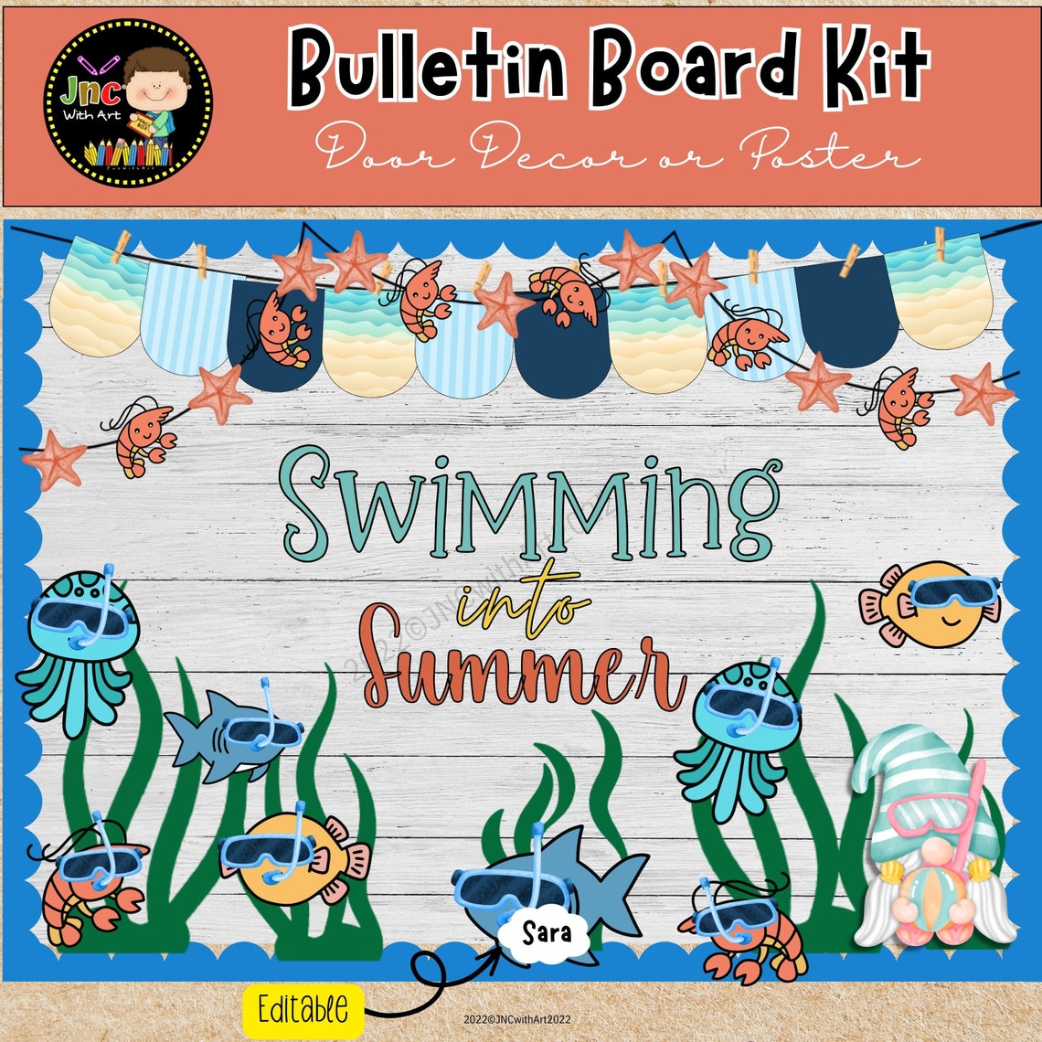 Diving Into Summer Bulletin Boards for School Ocean Classroom Door ...