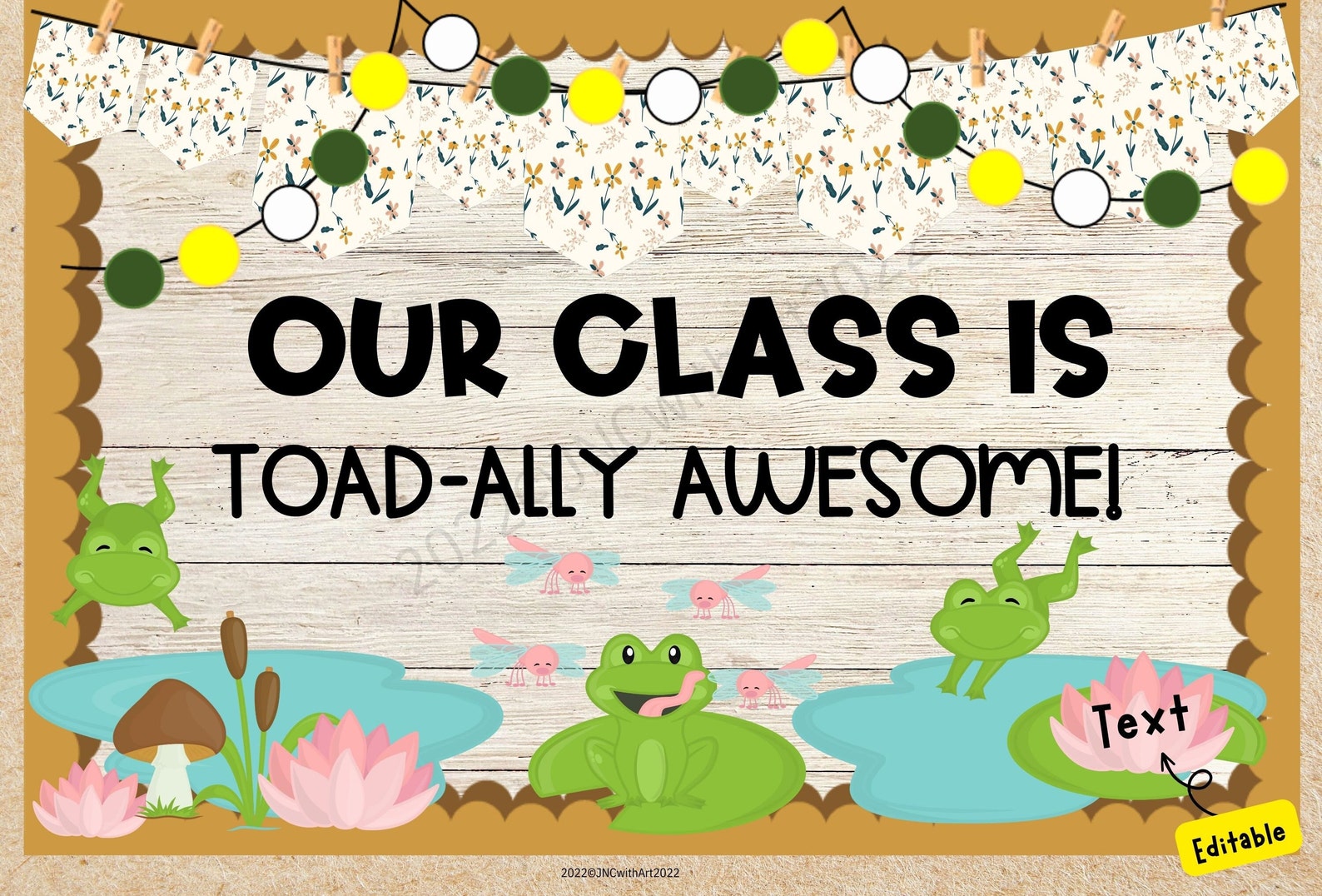 Frog Bulletin Board Kit,hoppy Spring,froggy- Fuly Rely on God Christian ...