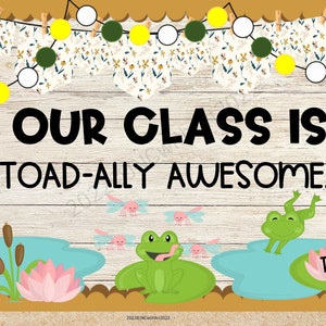Frog Bulletin Board Kit,hoppy Spring,froggy- Fuly Rely on God Christian ...