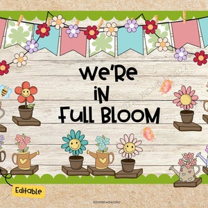 Spring Bulletin Board Kit April Classroom Door Decor Printable Never ...