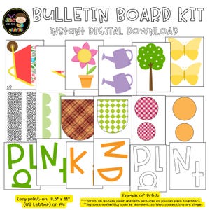Spring Bulletin Board Kit, Door Decor, Plant Seeds of Kindness ...