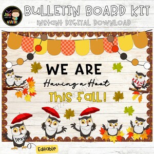 Fall Bulletin Board Kit Back to School Hoot Hooray Your Classroom ...