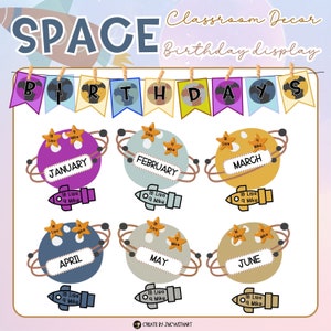 Space Themed Classroom Decor Bundle Printable Back to School Classroom ...