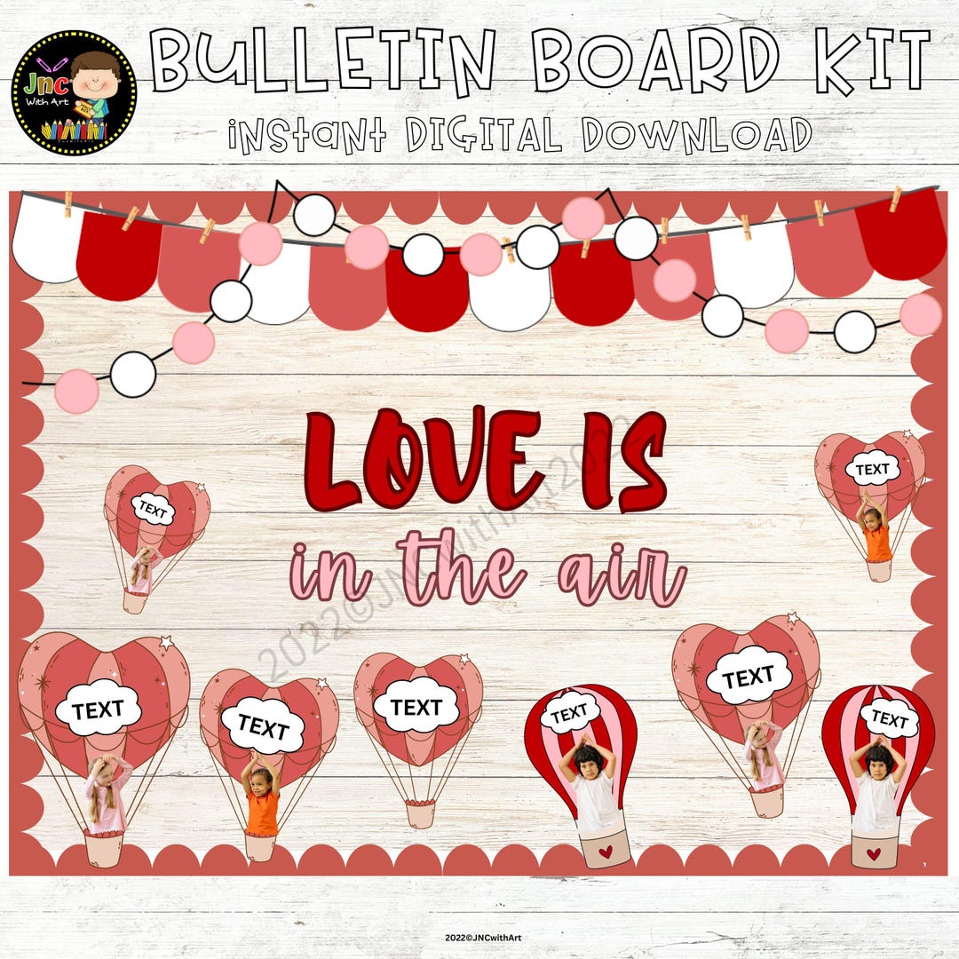 Valentine's Day Bulletin Board Kit, in Our Loves ERA, Door Decor ...
