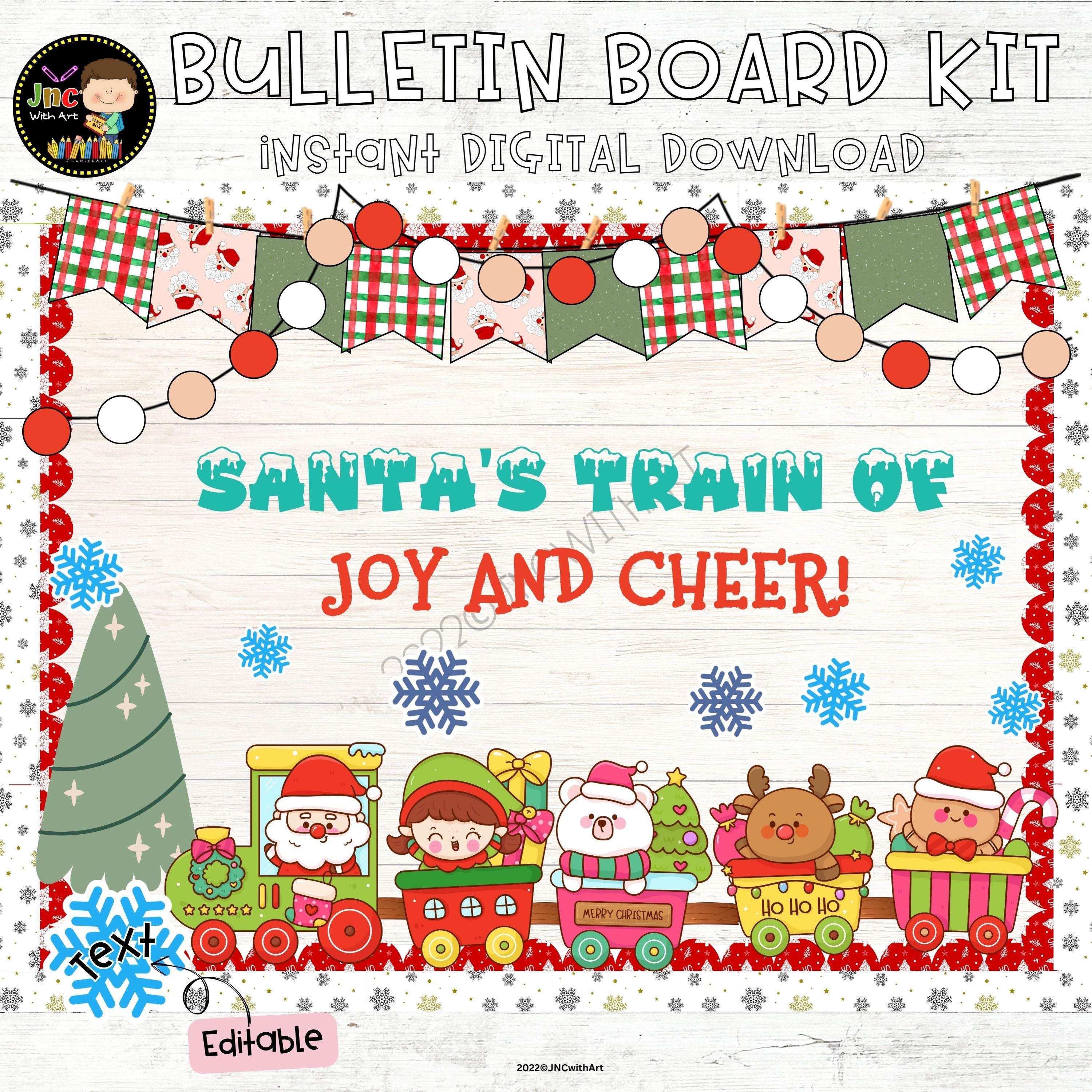 Christmas Train Bulletin Board Over The River Christmas – December