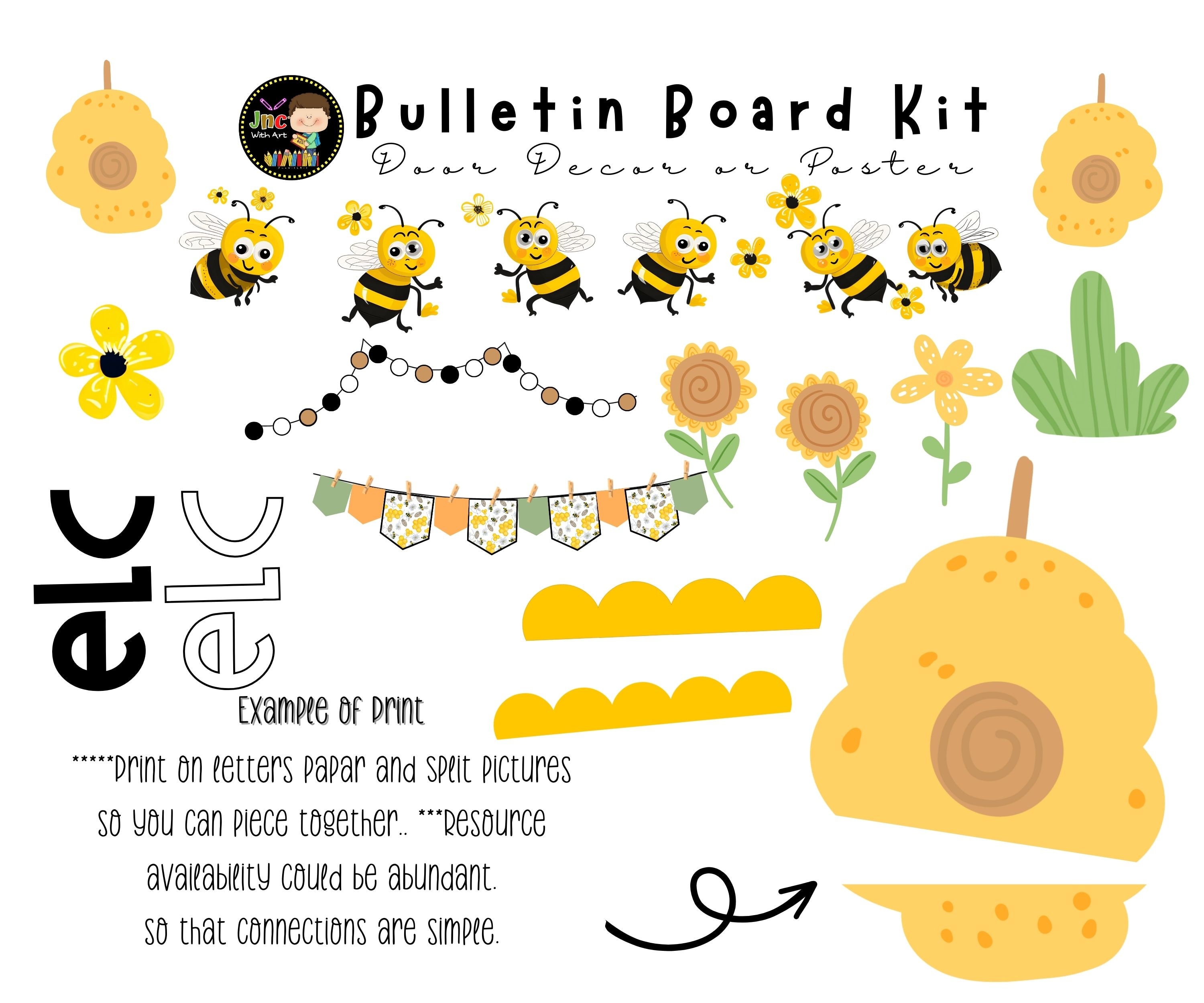 Bee Kind Bulletin Board Kit: Spring Classroom Decor (digital Download ...