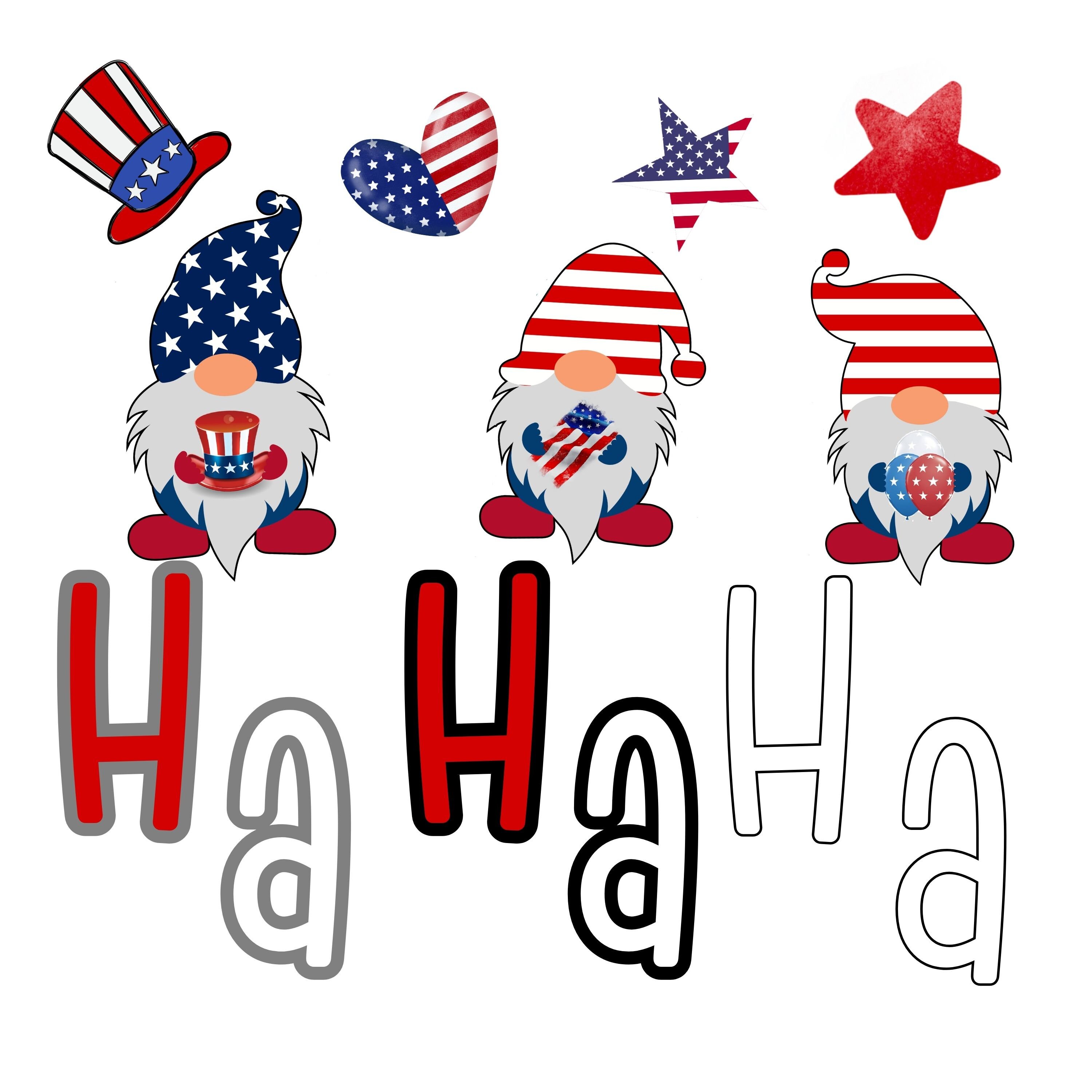 July 4th Gnomes Independence Day Bulletin Board, Door Decor, Patriots ...