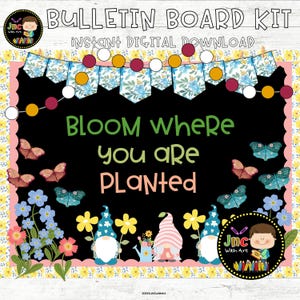 Spring Bulletin Board Kit Classroom Door Decor Editable - Etsy