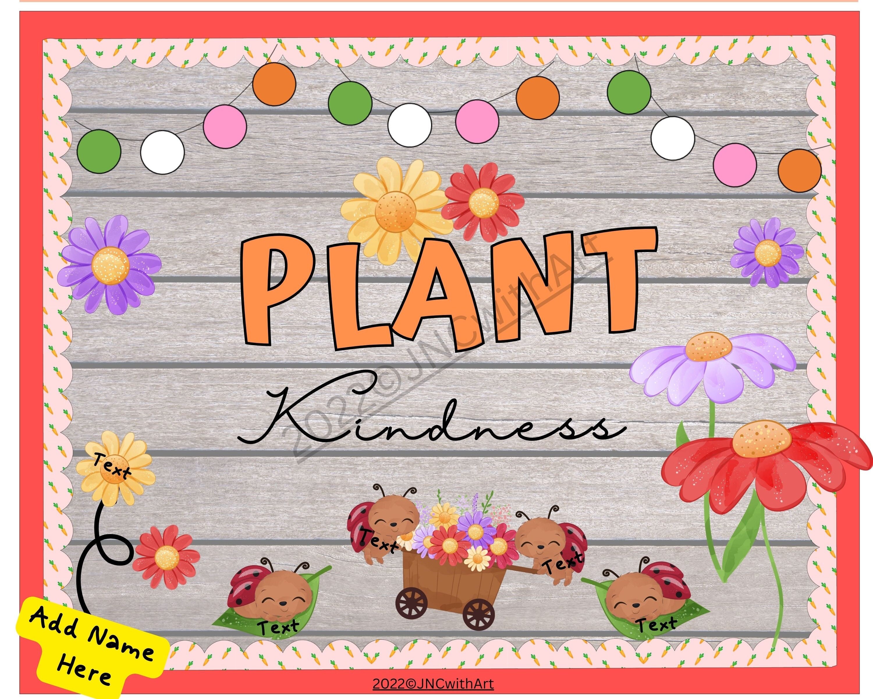 Plant Kindness, Hello Spring, Hopping Into Spring, Spring Bulletin ...