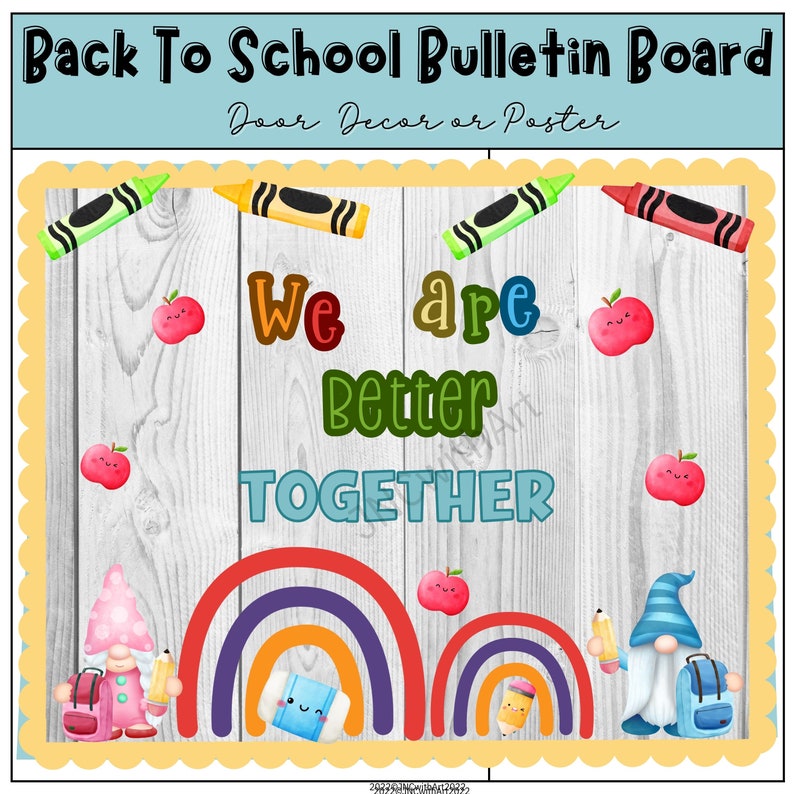 Back to School Bulletin Board Ideas Classroom Door Decoration - Etsy