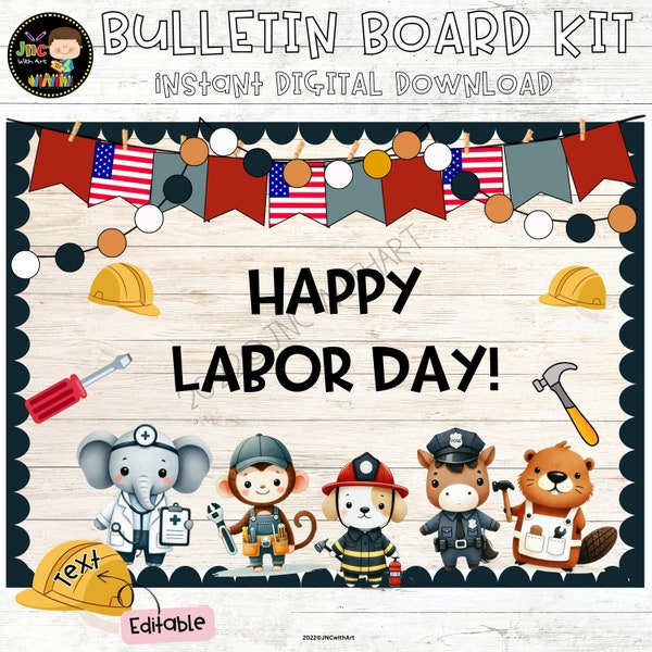 Labor Day Bulletin Board - Etsy