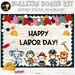 Happy Labor Day Bulletin Board Kit September Staff Door Decoration ...